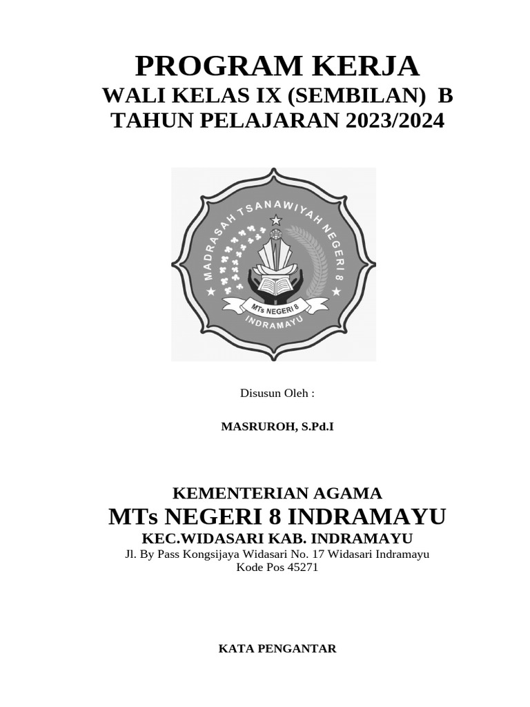 Program Wali Kelas 9b (2023-2024) | PDF