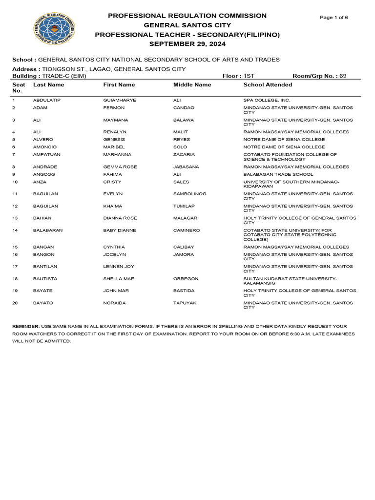 RA-084920_PROFESSIONAL TEACHER - Secondary(Filipino)_General Santos ...