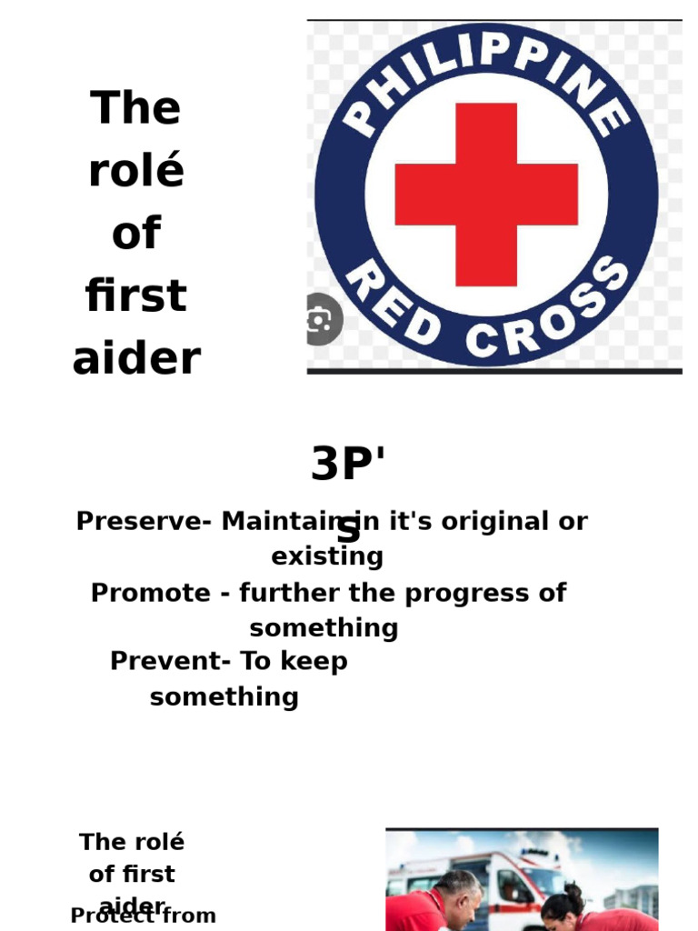 Role of First Aider | PDF
