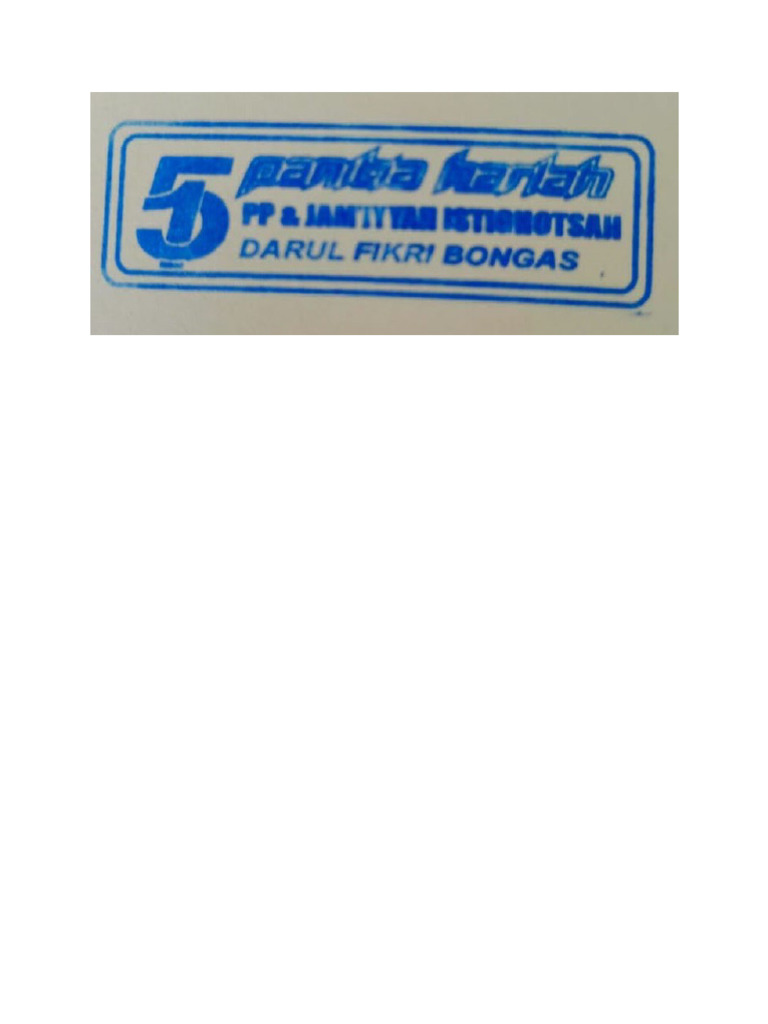 Stempel Harlah | PDF