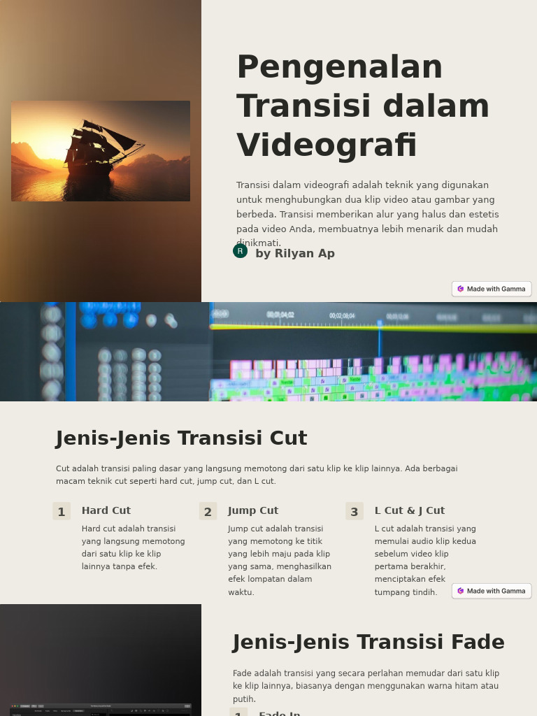 Jenis-jenis Transisi dalam Videografi | PDF