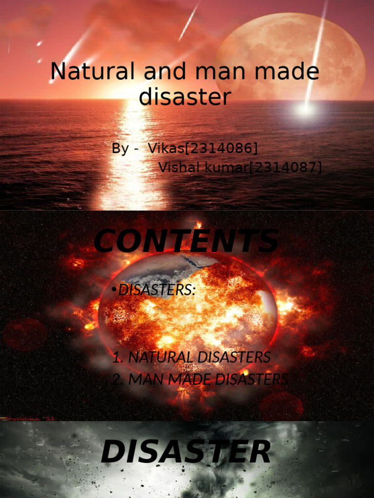 Natural and Man Made Disaster1 | PDF | Natural Disasters | Tsunami
