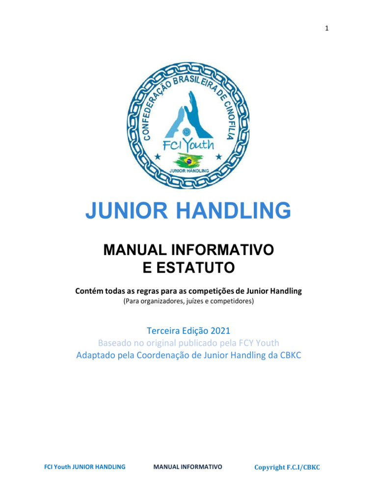 Manual de Junior Handling FCI 2021 | PDF | Cães | Dachshund