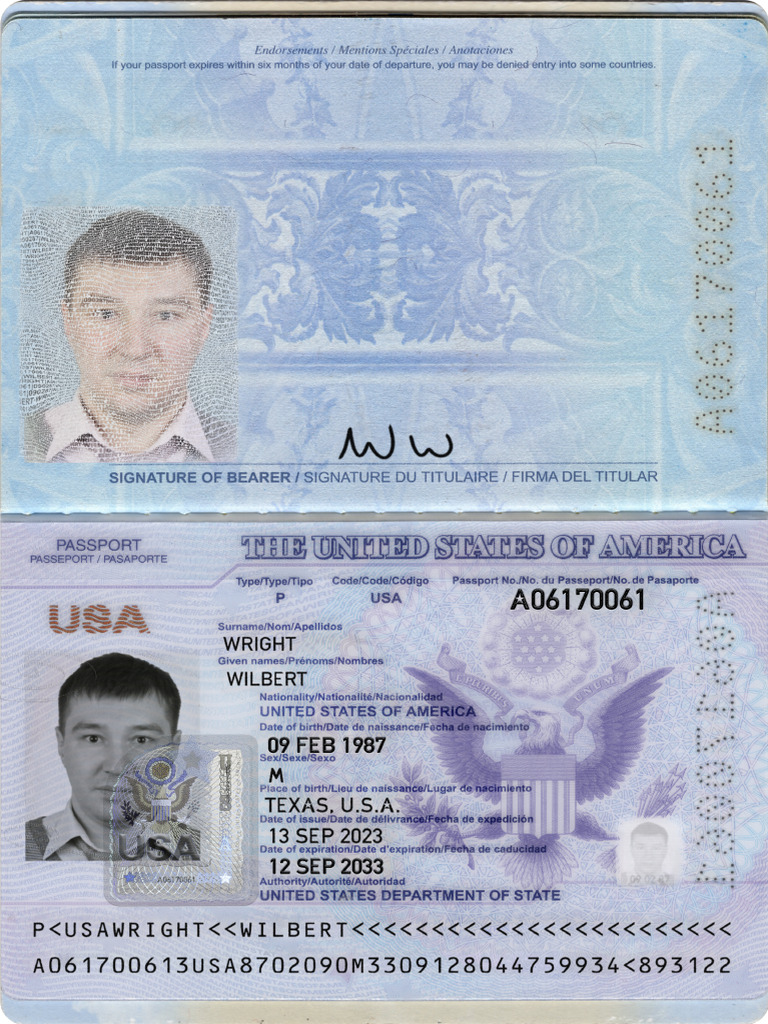 USA Passport 2020894856 | PDF