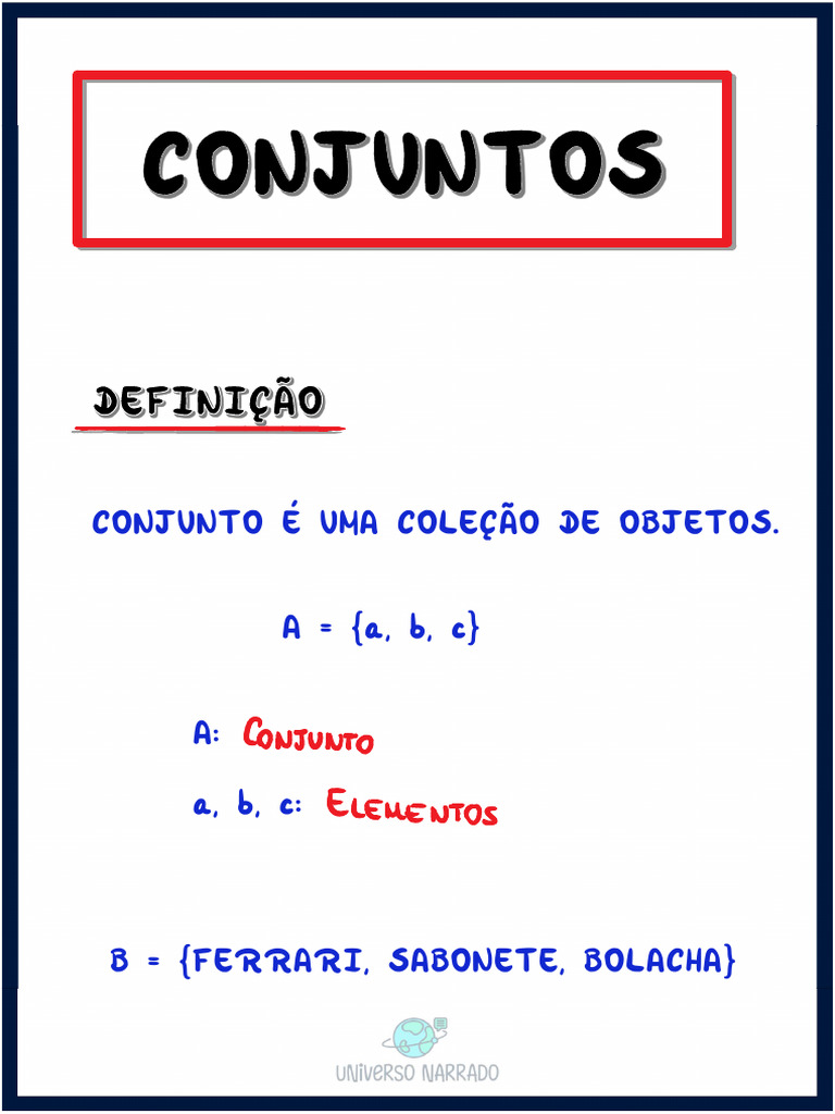 Conceitos Básicos de Conjuntos e Operações | PDF | Conjunto (Matemática ...