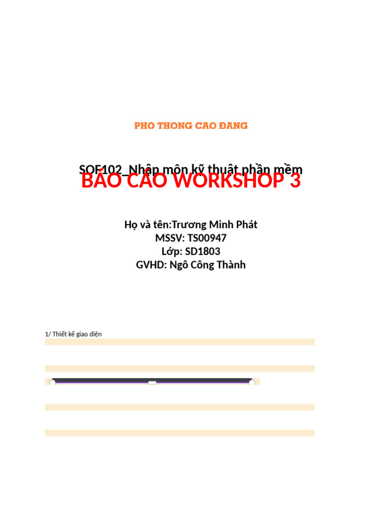 Báo Cáo Workshop3 | PDF