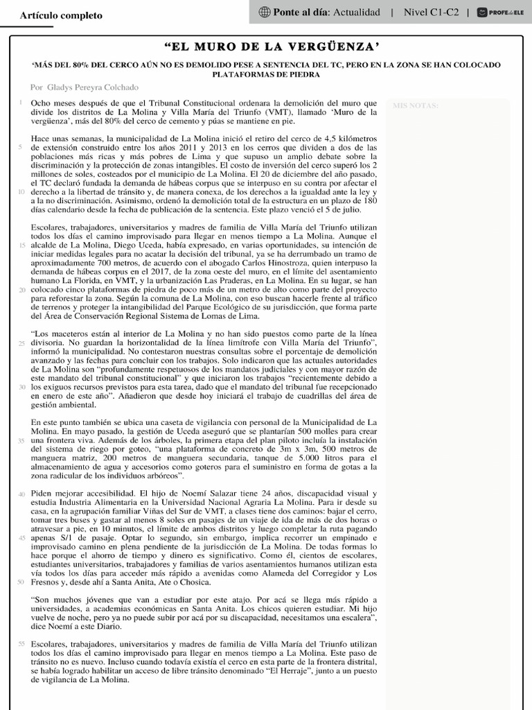 Artículo Completo - El Muro de La Verguenza (v.1.1) | PDF