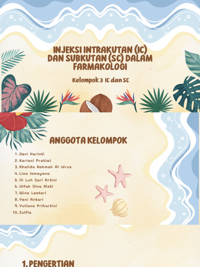 Injeksi Intrakutan dan Subkutan dalam Farmakologi | PDF