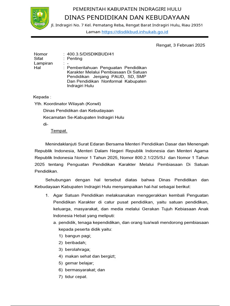 20250203203625pemberitahuan Penguatan Pendidikan Karakter Melalui Pembiasaan Di Satuan ...