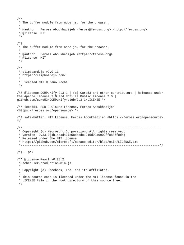 Init Py Main UI - js.LICENSE | PDF