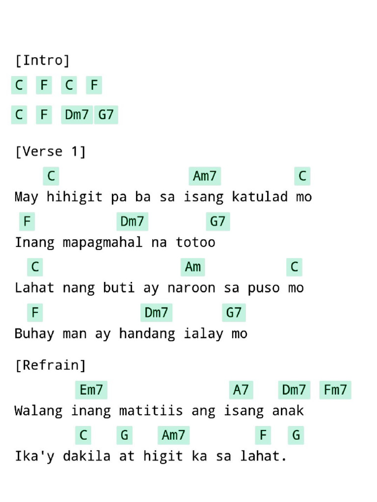 Awit Kay Inay | PDF
