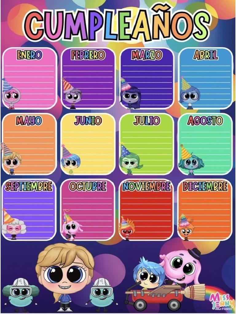 Cumples Aula Intensamente | PDF