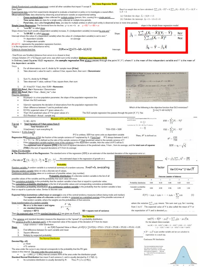 Understanding Linear Regression Models | PDF | P Value | Estimator