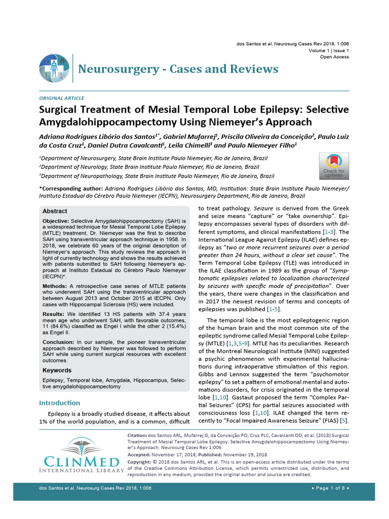 HTTPS:WWW - Clinmedjournals.org:articles:ncr:neurosurgery Cases and ...