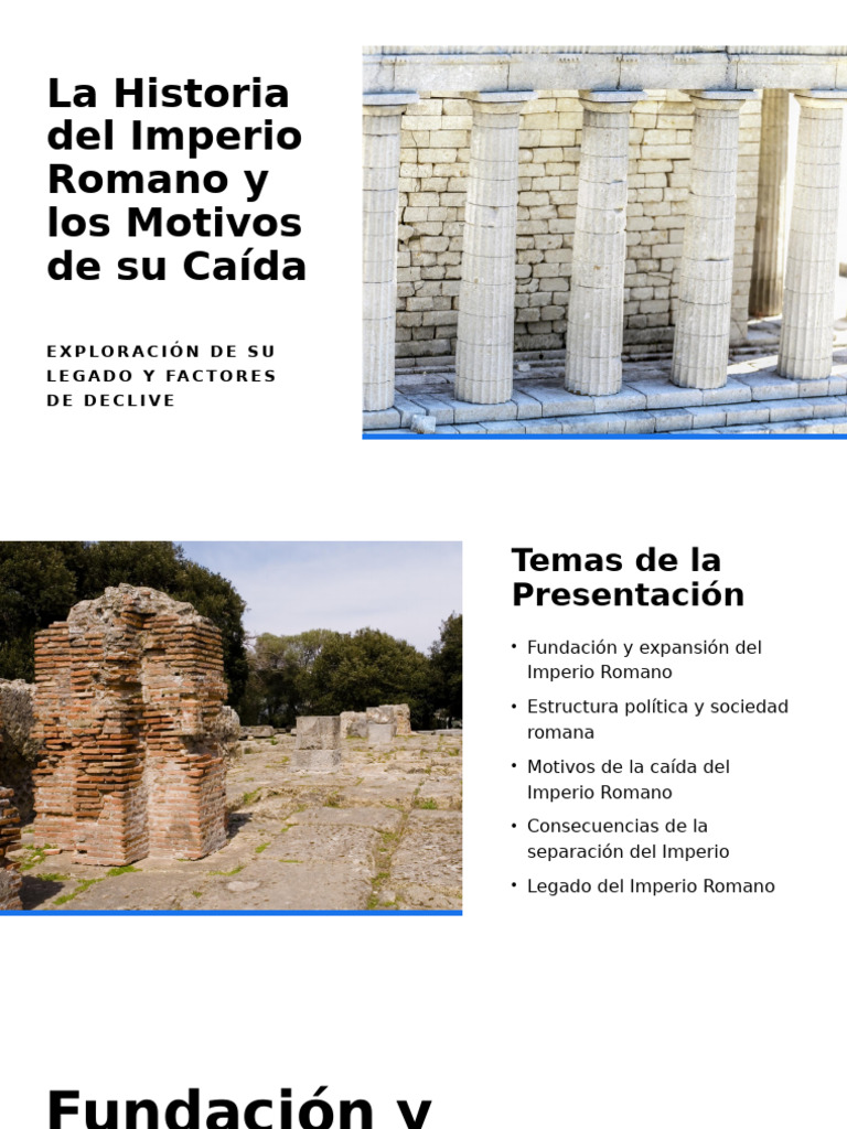 La Historia del Imperio Romano y los Motivos | PDF | imperio Romano ...