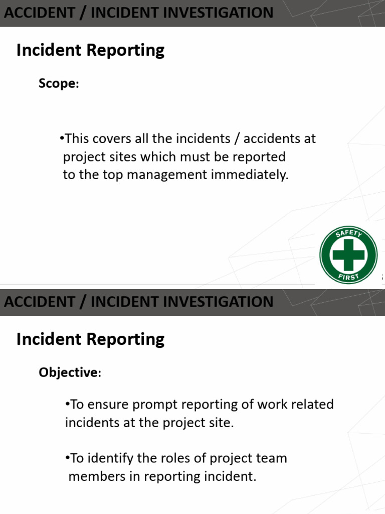 Anden Accident Incident Reporting Flow | PDF