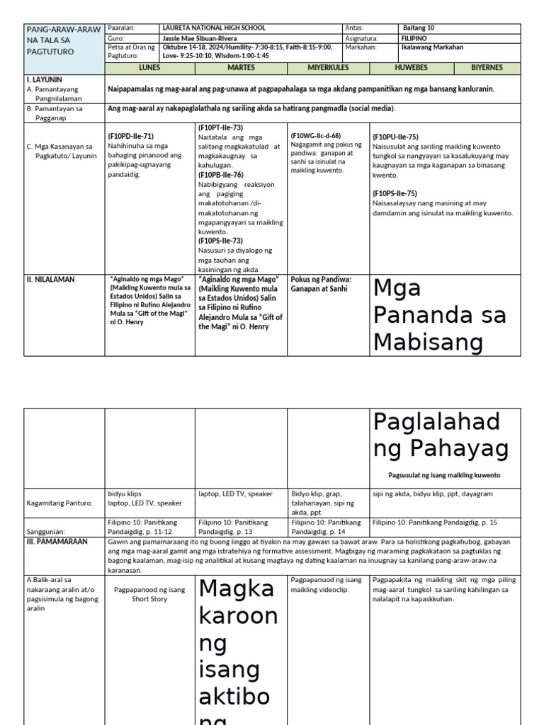 Dll-Ang Aginaldo NG Mga Mago 2024-2025 | PDF