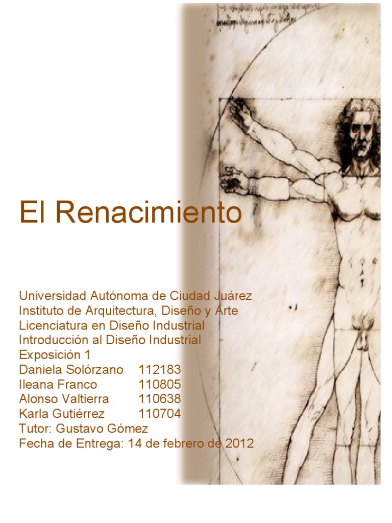 El Renacimiento Equipo Dos | PDF | Renacimiento | Miguel Ángel