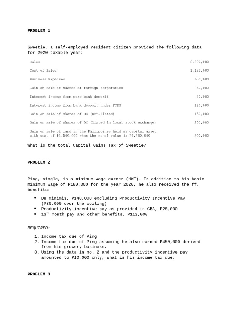 Individual-Taxation Activity | PDF