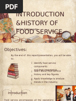 CHAPTER 1 History of Food Service | PDF | Restaurants | Foodservice