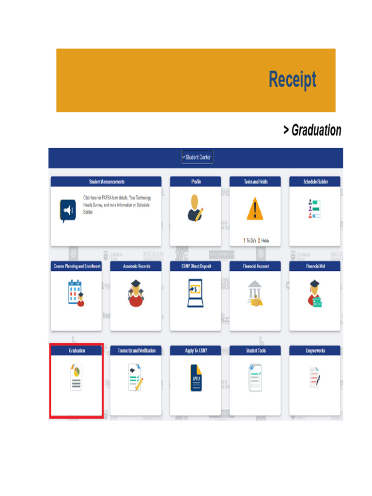 CUNY Graduation Application Status Guide | PDF