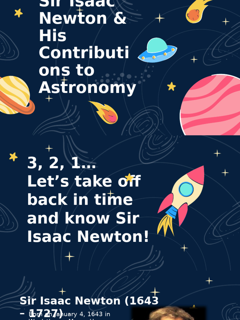 Sir Isaac Newton and ASTRONOMY | PDF | Force | Newton's Law Of ...