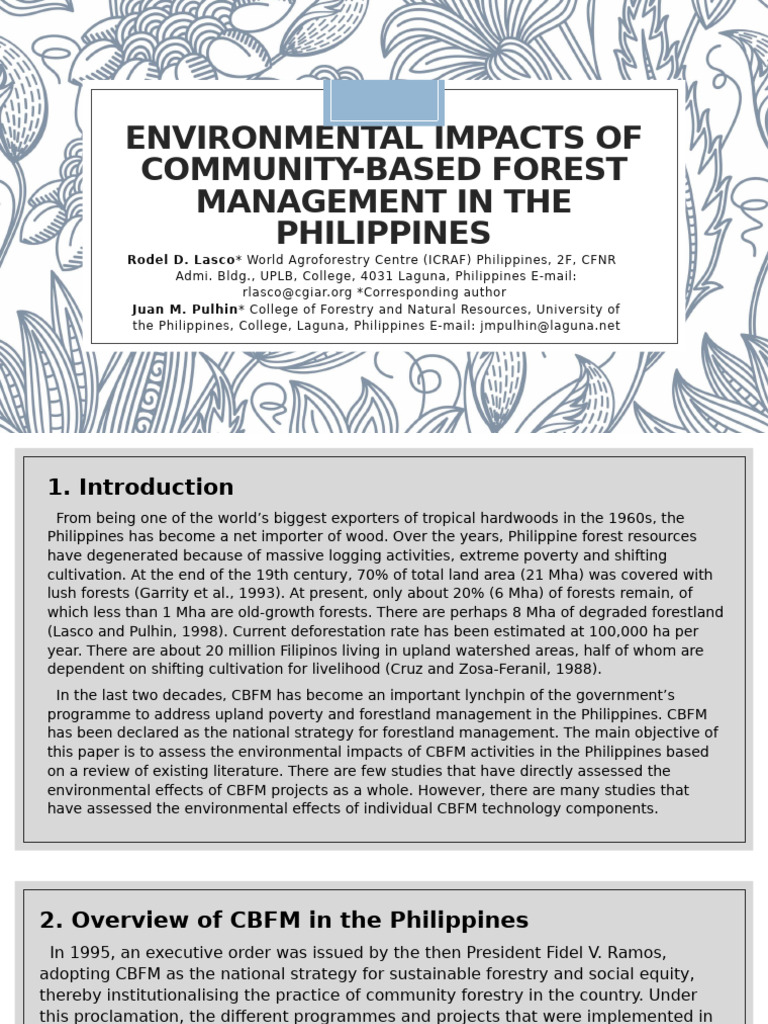 Christian M. Felix BSF 4-A | PDF | Forests | Biodiversity