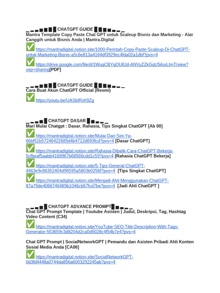 CHAT GPT GUIDE | PDF
