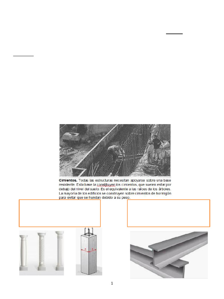Guía # 7 - Elementos de Una Estructura, Estructuras Resistentes y ...