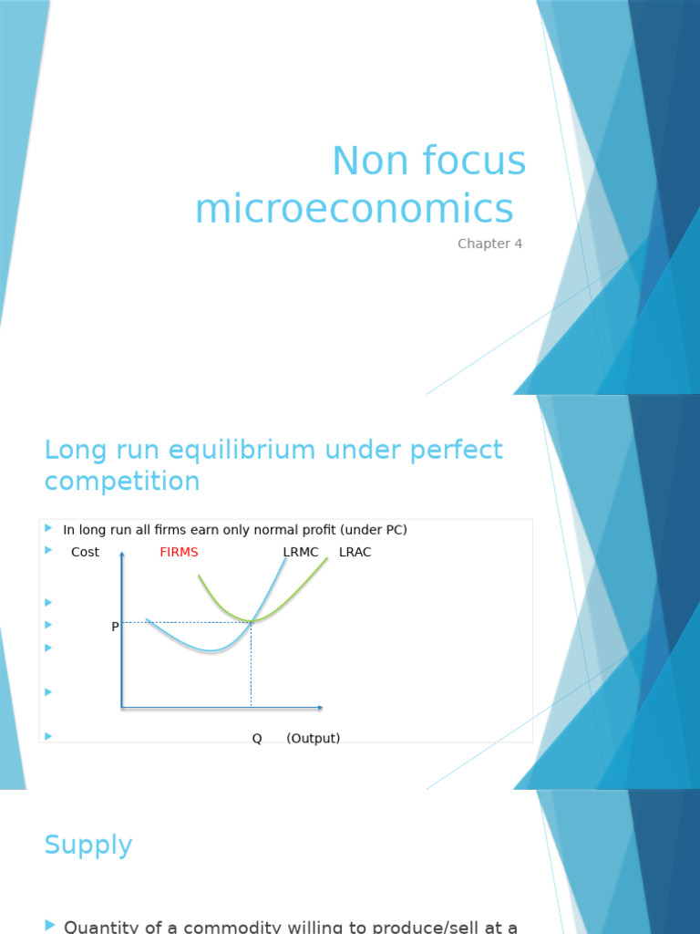 Long Run Equilibrium in Perfect Competition | PDF