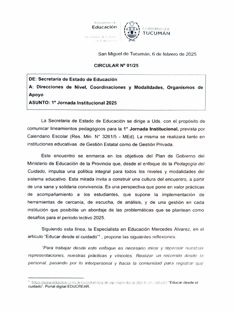 Circular #01 SEE | PDF | Literatura | Adultos