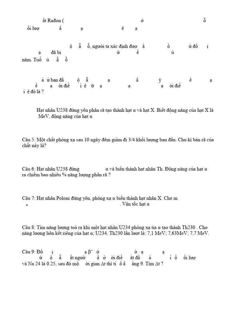 BT Phóng X | PDF