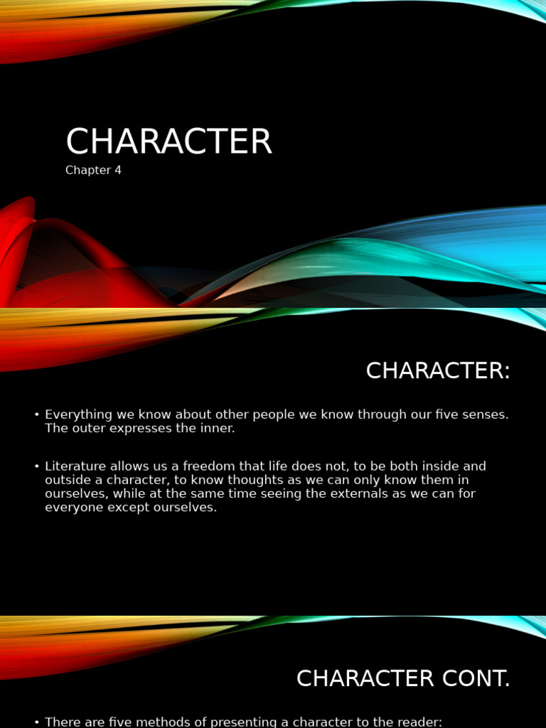 Character Presentation Notes | PDF | Thought | Body Language