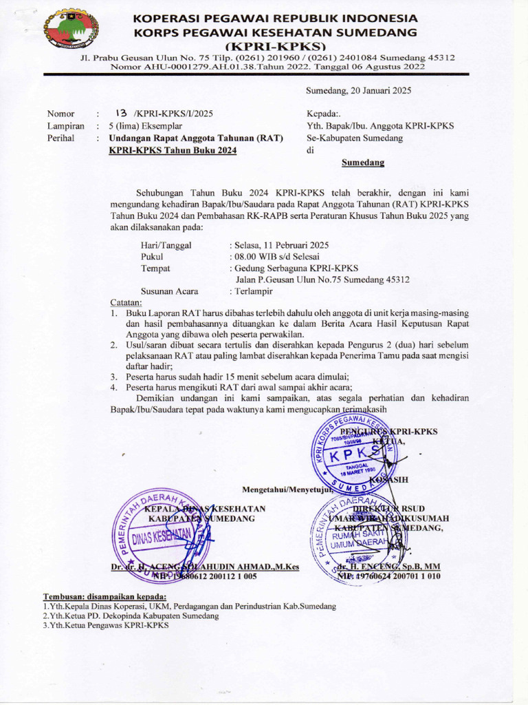 Undangan RAT-Tgl.11-2-2024 | PDF