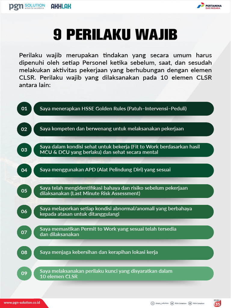 Perilaku Wajib dalam CLSR untuk Personel | PDF