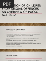 POCSO Act 2012 Presentation | PDF