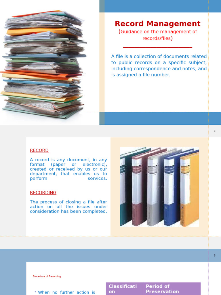 Record Management | PDF | Government