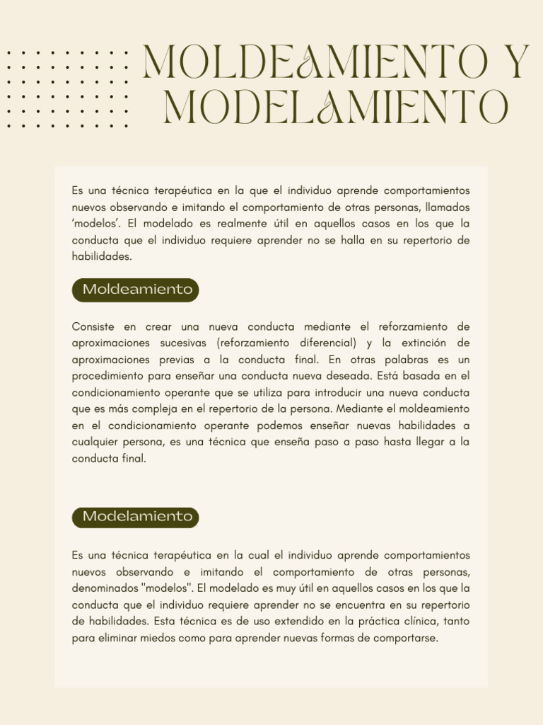 Diferencias entre moldeamiento y modelado | PDF