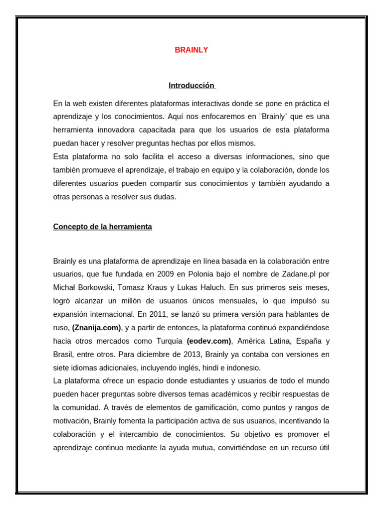 Brainly | PDF | Enseñando | Comunicación humana