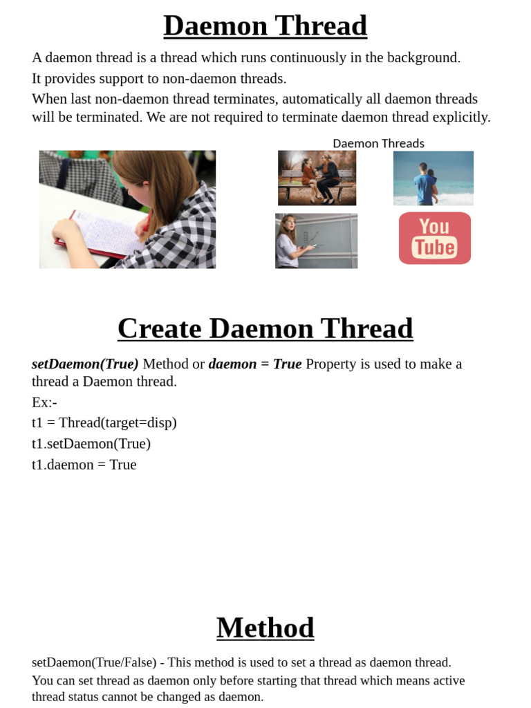 17. Daemon Thread | PDF