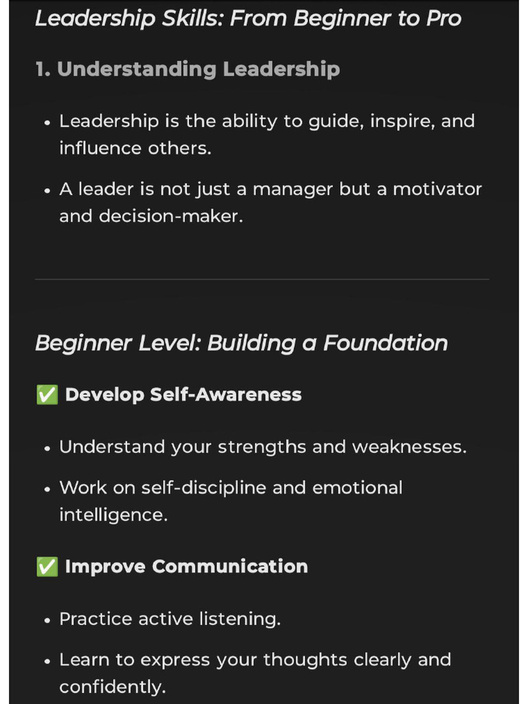 Leadership Skill? | PDF