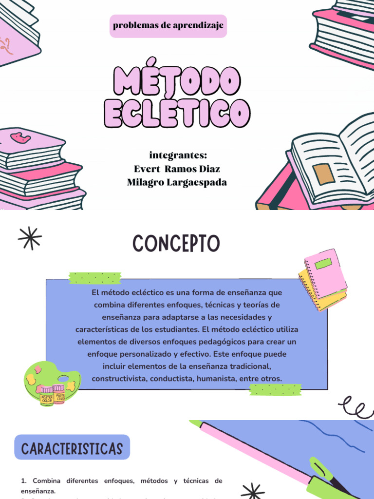 Método Ecléctico en Educación: Ventajas y Desventajas | PDF | Enseñando ...