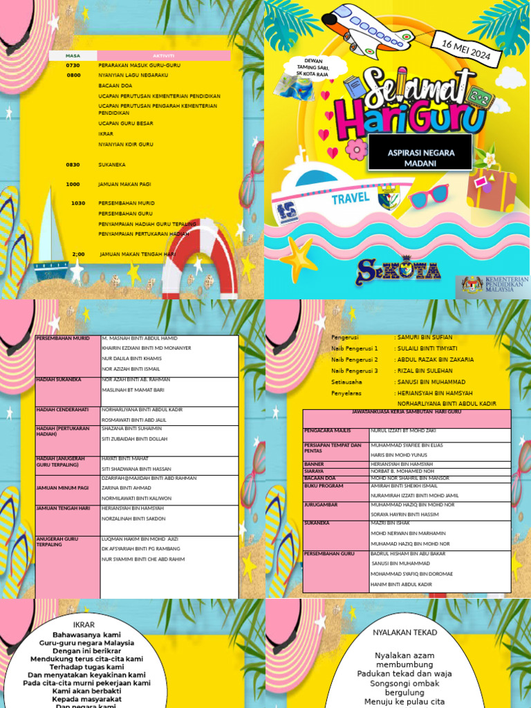 Buku Program Hari Guru 2024 (Autosaved) | PDF