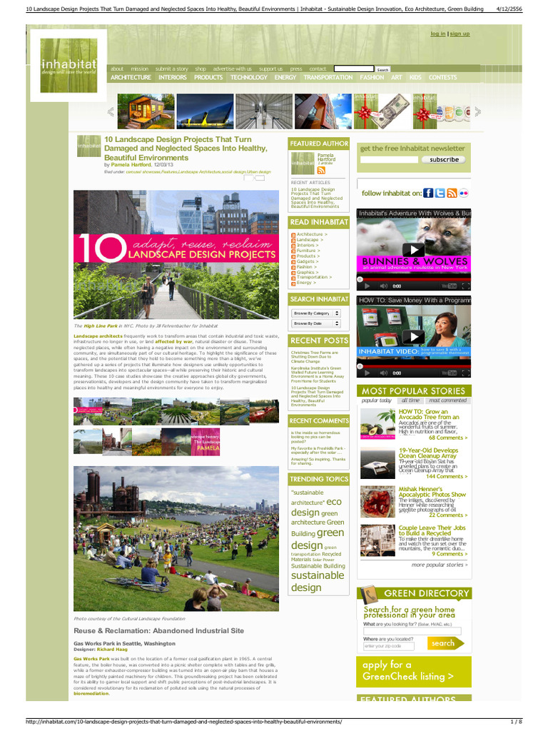 10 Landscape Design Projects That Turn Damaged and Neglected | PDF ...