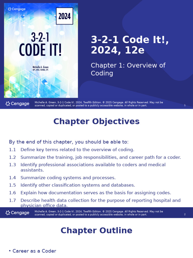 Chapter 1 Overview of Coding | PDF | Medical Diagnosis | Electronic ...
