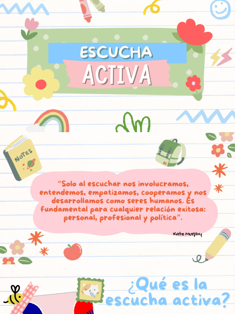 Escucha Activa | PDF | Comunicación | Atención
