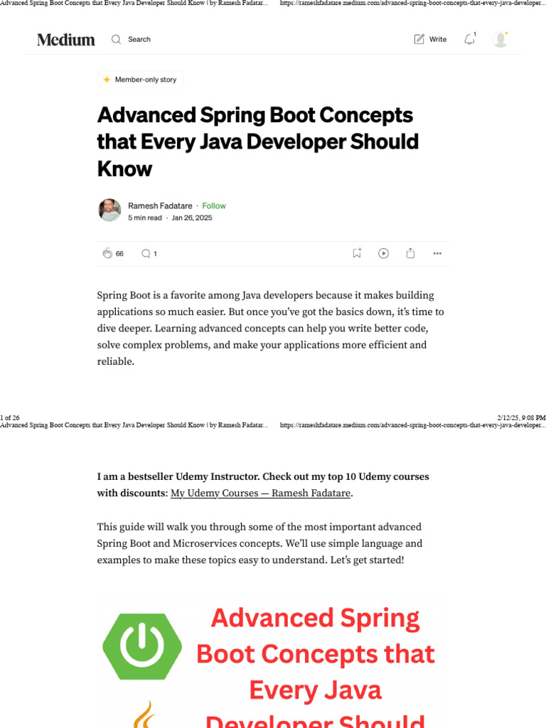 Advanced Spring Boot Concepts That Every Java Developer Should Know ...