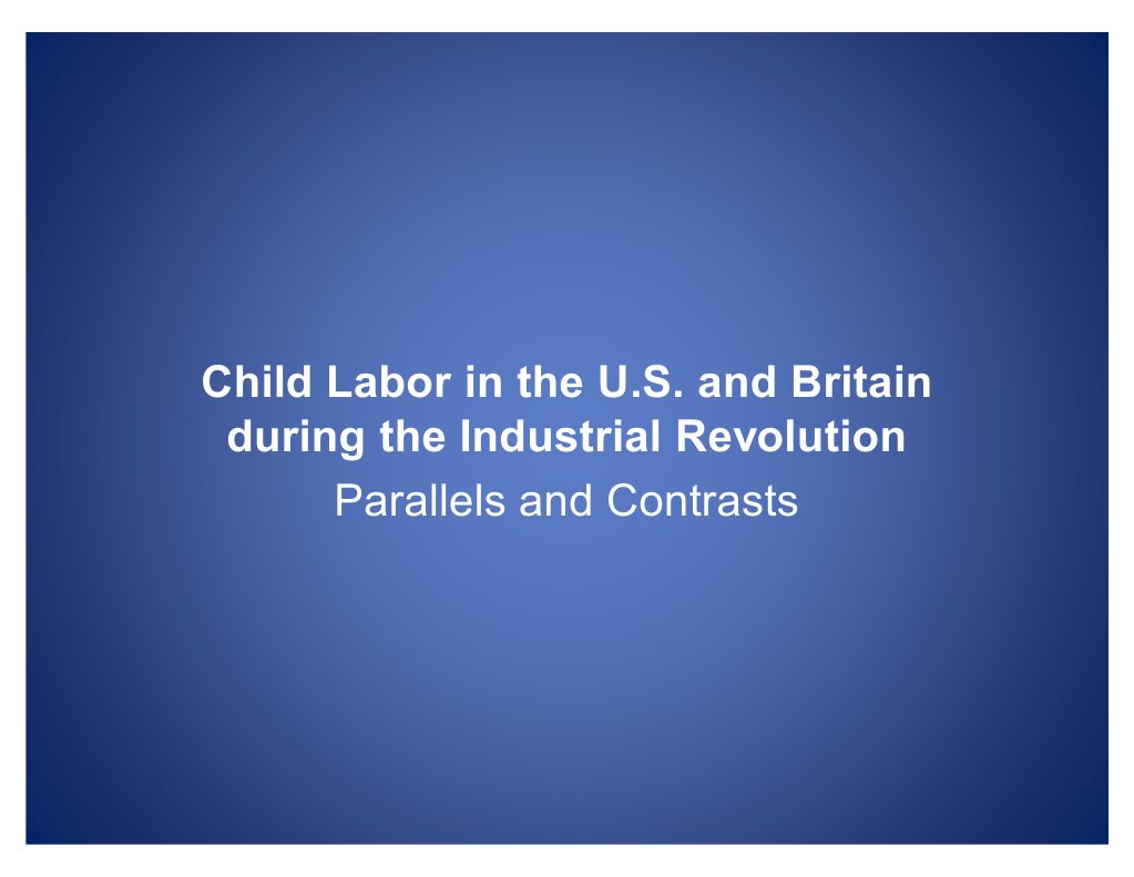 Child Labor Powerpoint | PDF | Child Labour | Labour Law