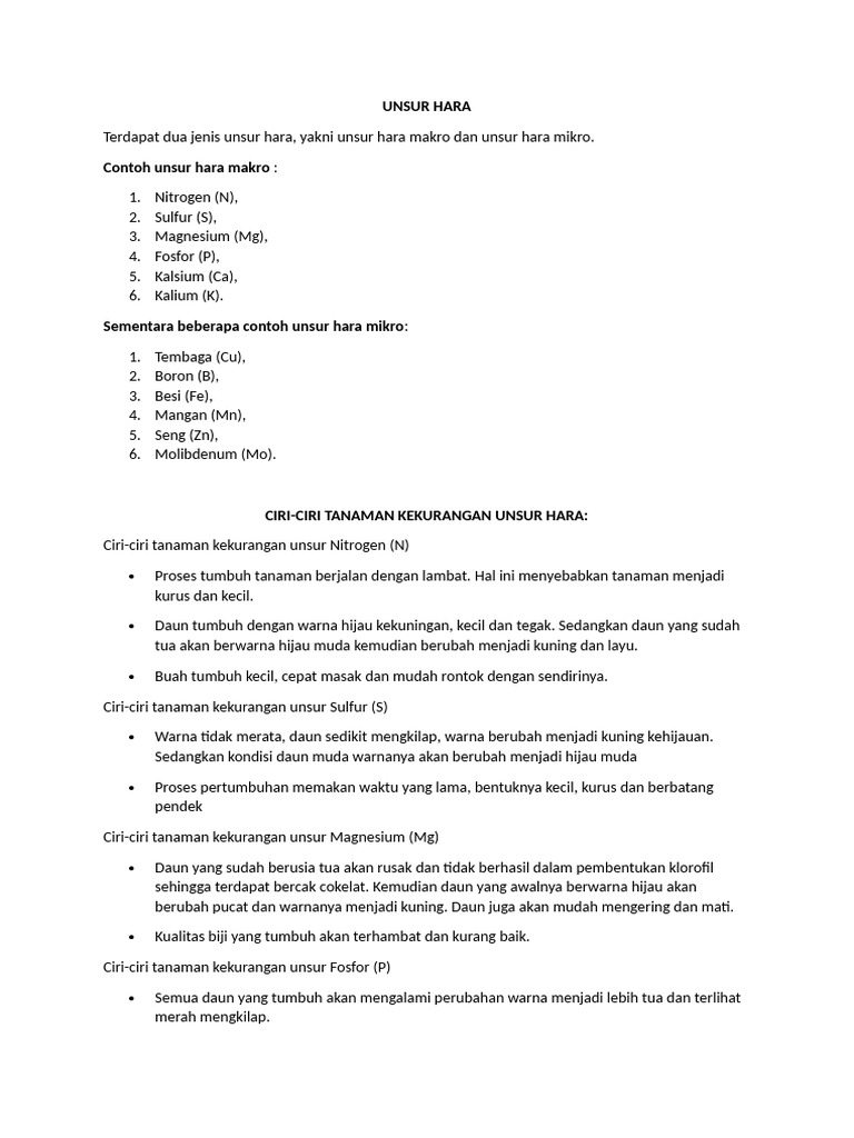 UNSUR HARA | PDF