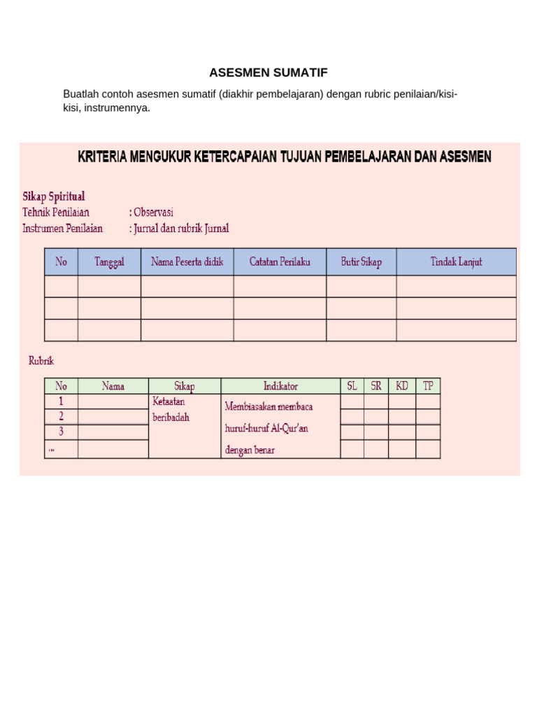 Lk. Asesmen Sumatif - Erma | PDF